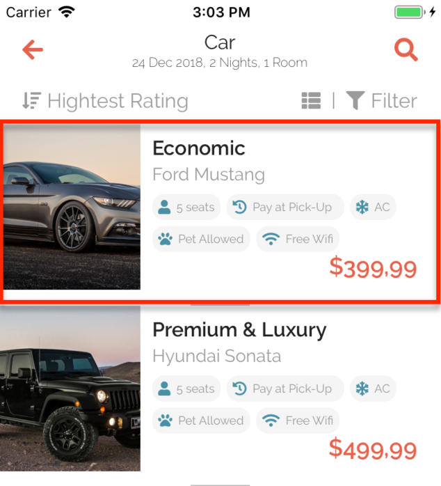 CarItem – Passion UI