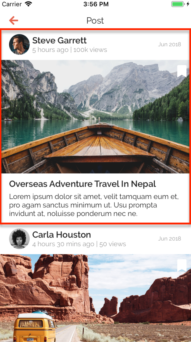 PostItem – Passion UI