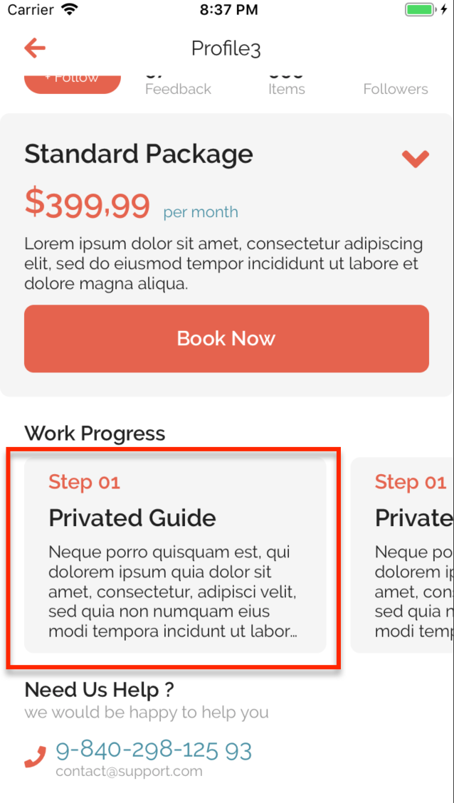StepProgress – Passion UI
