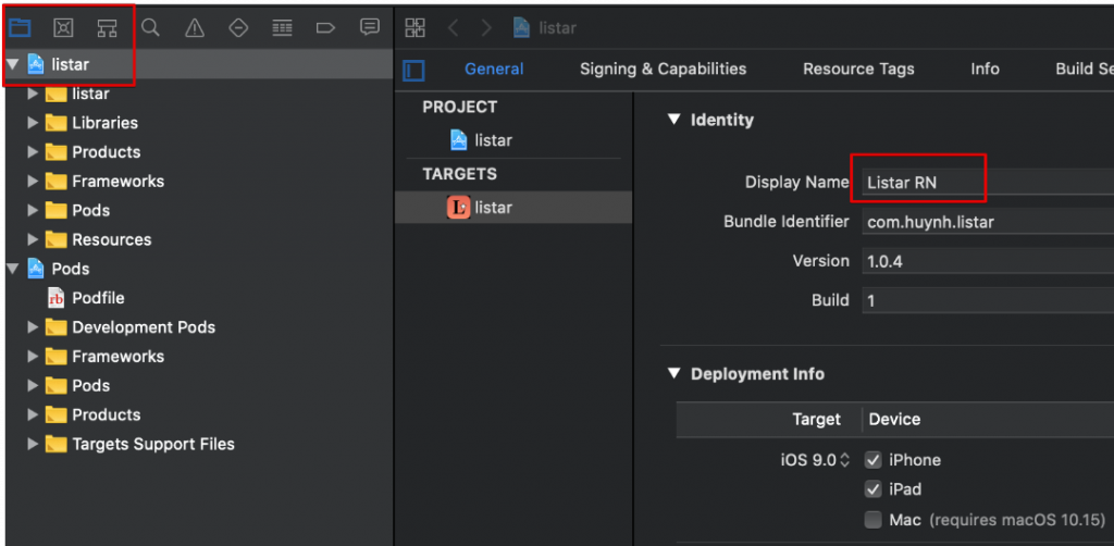 App Name & Icon – Passion UI