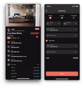Daily Booking – Passion UI