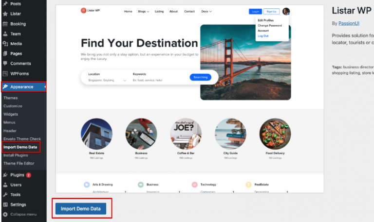 Demo Content – Passion UI